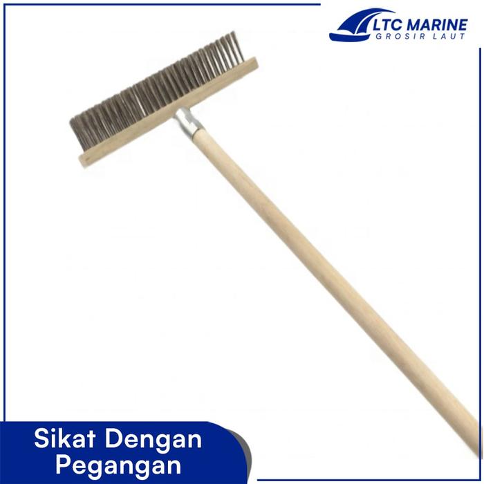 Jual Wire Deck Brush with Long Handle Sikat Dek Kawat Impa 510630/31 ...