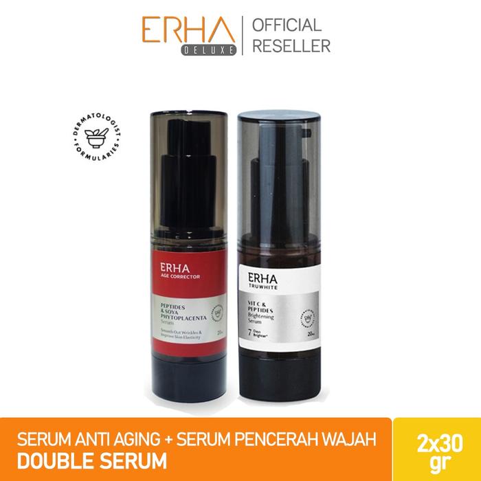Promo ERHA Truwhite Vitamin C Serum Brightening + Age Corrector Serum ...