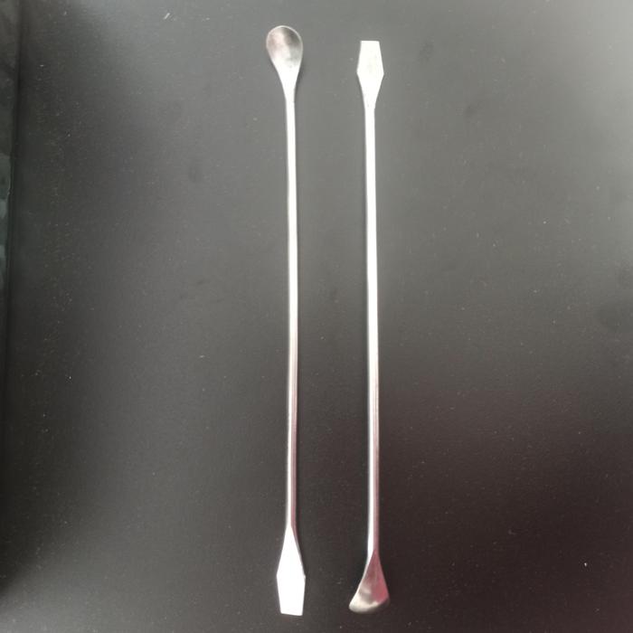 Jual Spatula with spoon stainless steel laboratorium pengaduk stainless ...