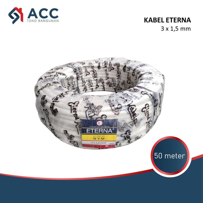 Jual Kabel Eterna NYM 3x1.5 50M Kabel Listrik Eterna 3x1.5 1 Roll 50 Meter - Kota Depok - Toko ...