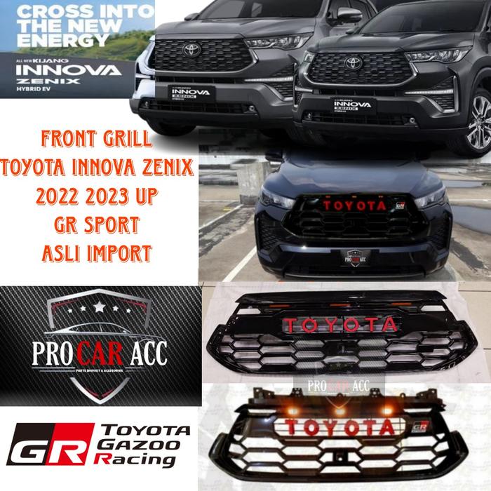 Jual GRILL INNOVA ZENIX 2022 2023 UP GR SPORT W/ LED HIGH QUALITY ...