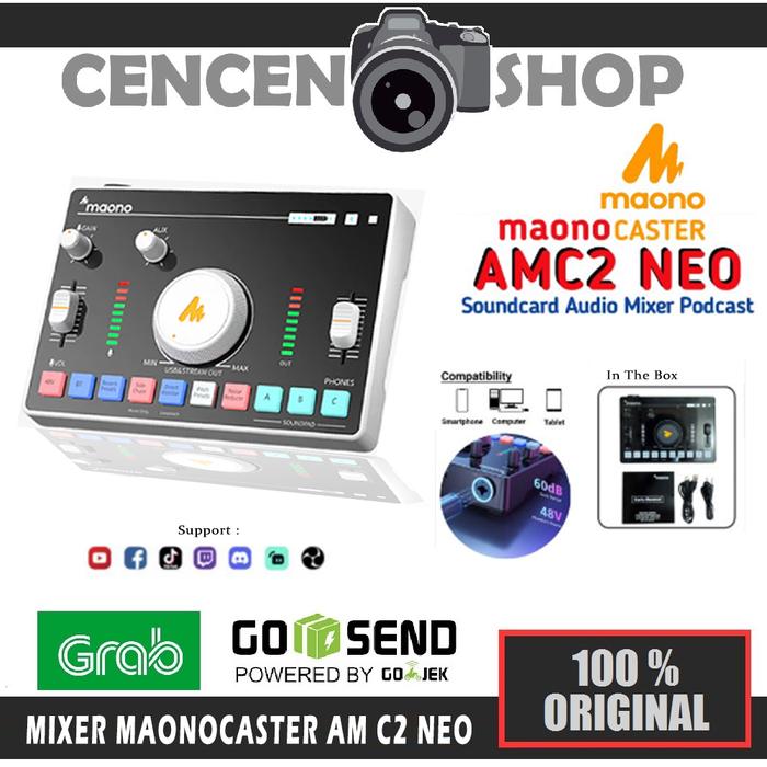 Jual MIXER MaonoCaster AU AMC2 NEO C2 Soundcard Podcast MIC CONDENSER ...