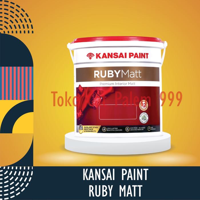 Jual KANSAI PAINT CAT INTERIOR RUBBY MATT WARNA PUTIH KEMASAN / 2.5 ...