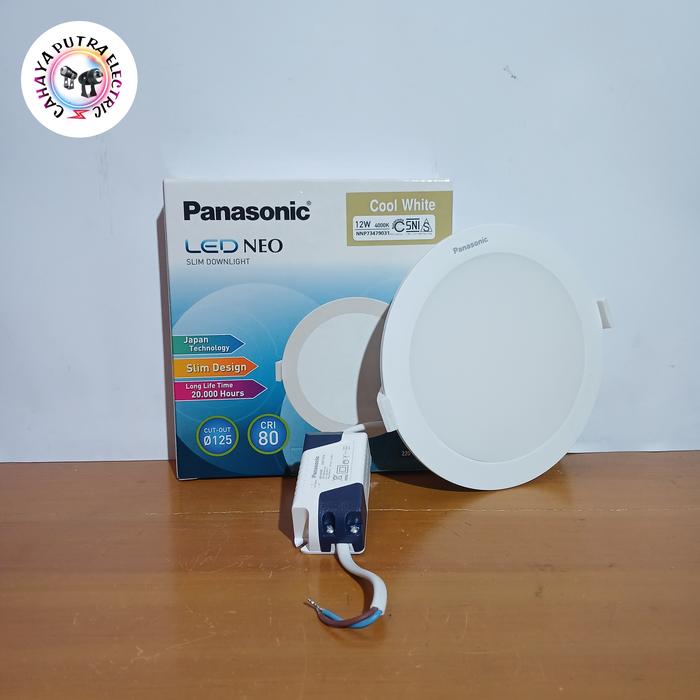 Jual Lampu downlight led panel panasonic IB bulat neo slim 12 Watt ...