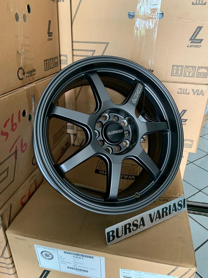 Jual Velg Lenso R17 5x100 5x114 Evolt Grey Anthrasit Original Thailand ...
