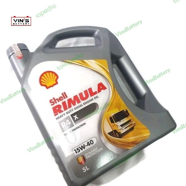 Jual Oli Shell Rimula R4X 15W 40 5 Liter / Oli Mesin Diesel / Original ...