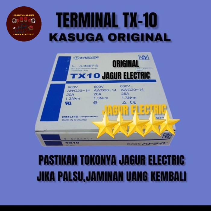 Jual TX10/TX-10 Terminal Block Kasuga Original isi 60 pcs - Jakarta ...