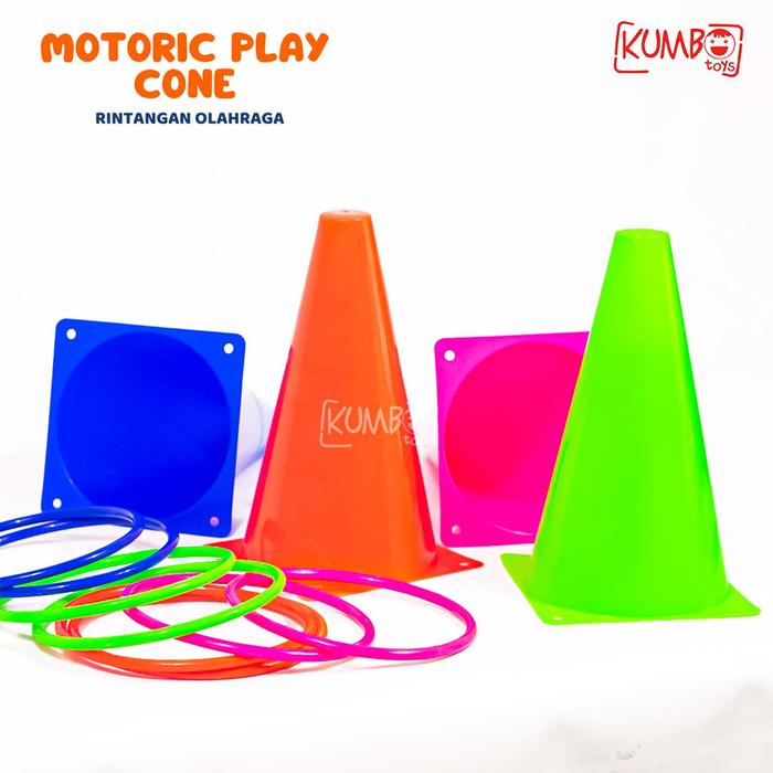 Jual Mainan Edukasi Anak Cone Rintangan Kerucut Latihan Sepak Bola Lari ...