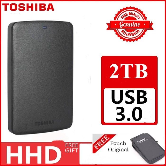 Jual Toshiba Canvio Basic Hardisk Eksternal HDD 2TB USB 3.0 - Hitam + Pouch - Jakarta Barat ...