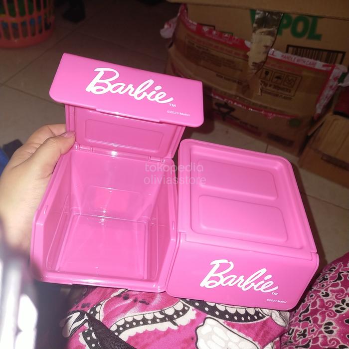 Jual miniso barbie storage box miniso x barbie kotak multi fungsi ...
