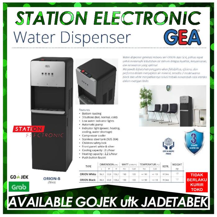 Promo Dispenser Galon Bawah GEA ORION Kompressor - Putih Cicil 0% 3x ...