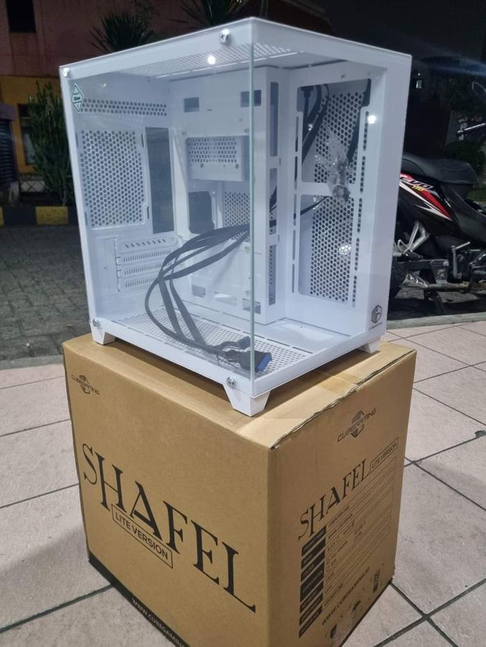 Jual CUBE GAMING SHAFEL Lite Version Black - mATX Gaming Case - Putih ...
