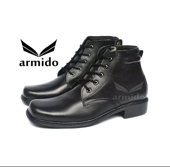 Jual Sepatu PDH AR-03 B TNI POLRI SECURITY Kulit Asli Hitam - 43 - Kab ...