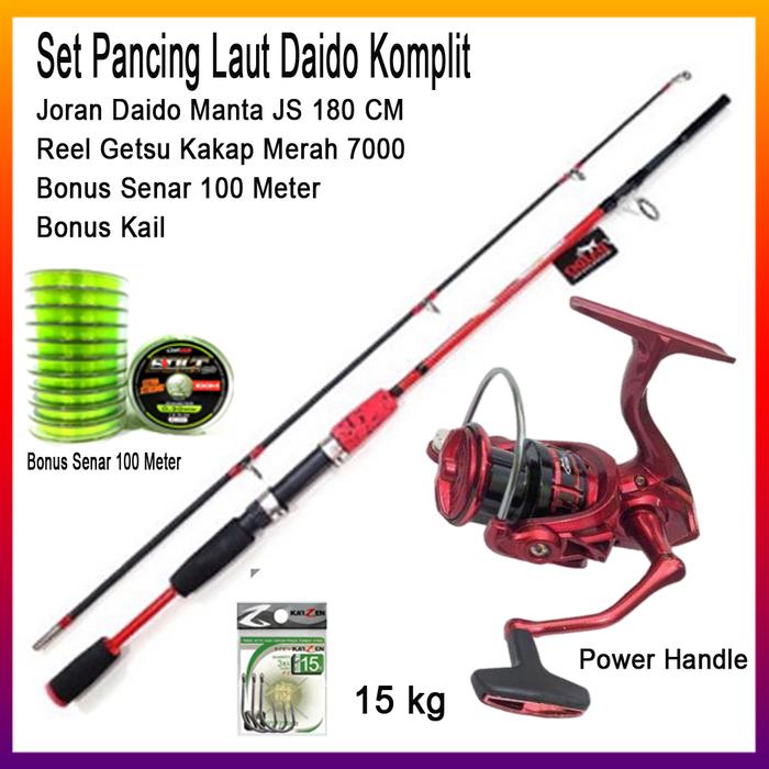 Jual Set Pancing Laut Power Handle Daido Komplit Siap Pakai - Jakarta ...