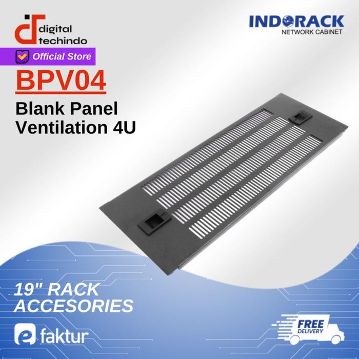 Jual INDORACK Accesories Blank Panel Ventilation 4U Penutup Celah Rak BPV04 - Kota Semarang ...