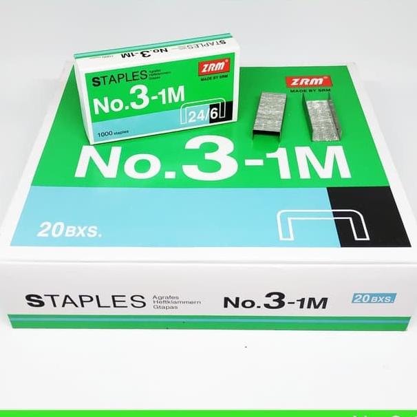 Jual ECER Isi Staples ZRM No 3 24/6/Isi Stapler/Isi Hekter/Refill ...