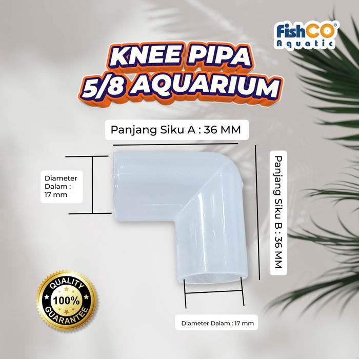 Jual Shock Sok Pipa Knee Sambungan Pipa Aquarium Hitam dan Bening T, L ...