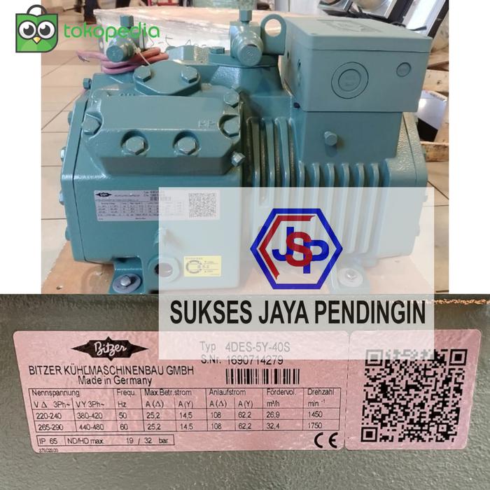 Jual Compressor Bitzer Germany 4DES-5Y-40S Original - Jakarta Barat ...