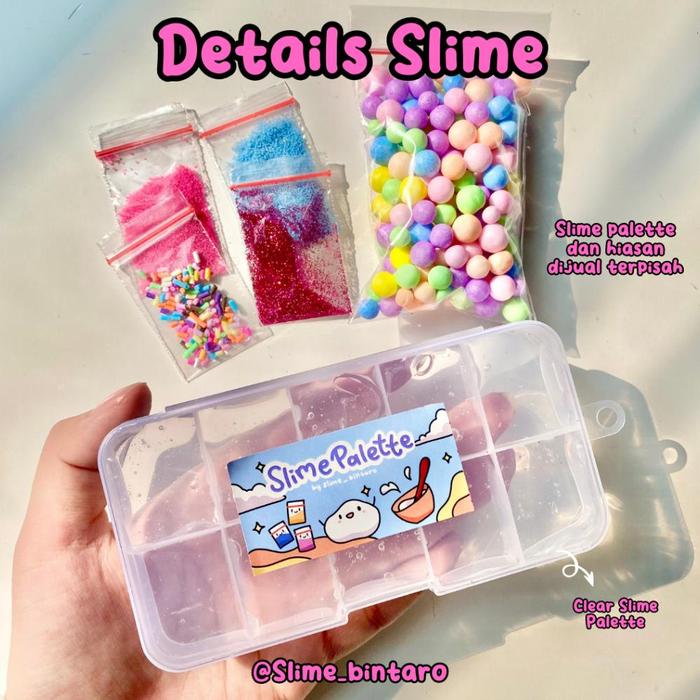 Jual SLIME PALETTE BY SLIME BINTARO || PAKET SLIME || DIY SLIME PALETTE ...