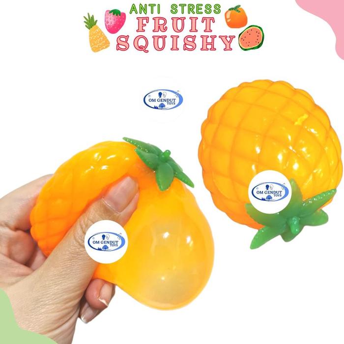 Jual OG Mainan Fruit Squishy Splash Ball / Bola Pencetan Anti Stress ...
