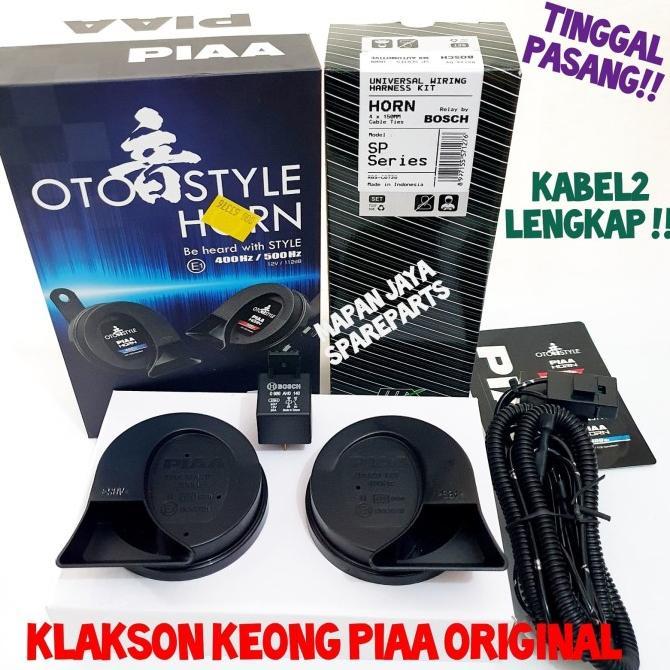 Jual BEL KLAKSON KEONG PIAA OTOSTYLE LENGKAP KABEL SET RELAY ORIGINAL ...