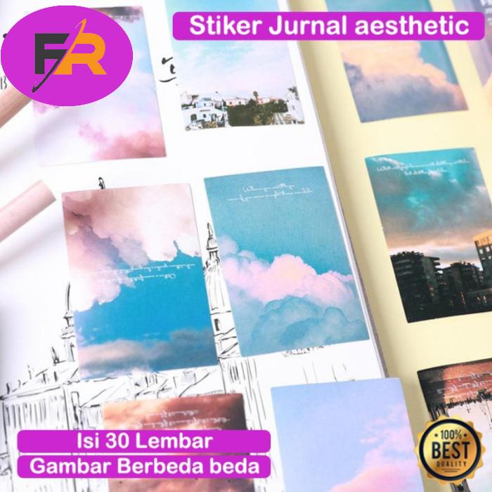 Jual stiker jurnal aesthetic sticker hiasan buku Catatan - Kab ...