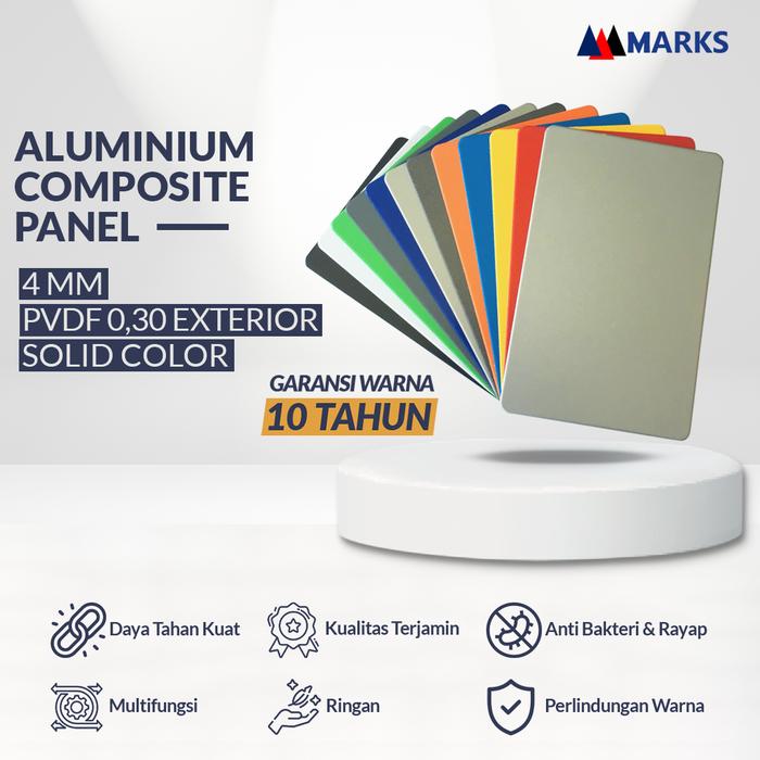 Promo Marks OL ACP 4 mm PVDF 0,30 1220 x 2440 mm - Solid - CHINA GREY ...