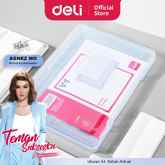 Jual Deli Box File / Box Penyimpan Kertas File Dokumen Transparant 5702 ...