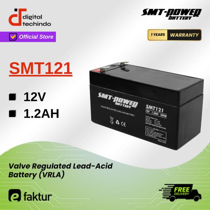Jual SAMOTO Battery 12V 1.2AH Baterai Aki Kering Backup Emergency ...