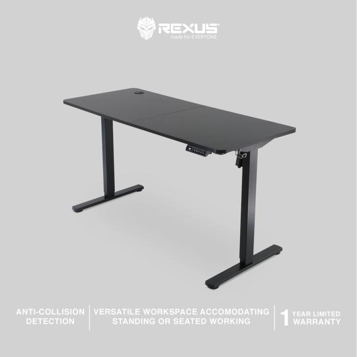 Promo Rexus Standing Desk Electric Rise Adjust 4 Step Ketinggian Cicil ...