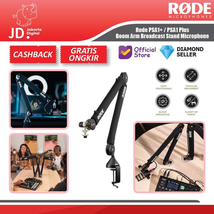 Promo Rode PSA1+ / PSA1 Plus Boom Arm Broadcast Stand Microphone ...