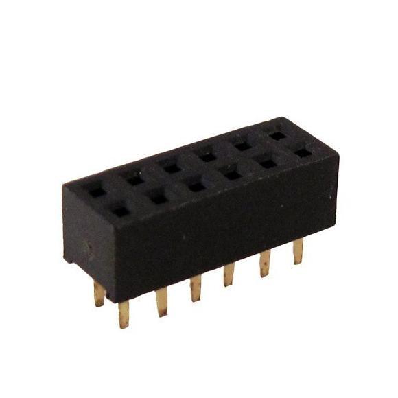 Jual PIN Header Female 2x6 2.0mm Female Socket Double Row 2mm 2x6 pin ...
