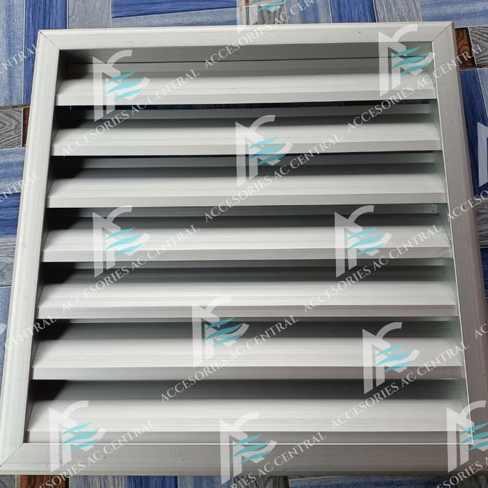Jual louver grille exhaust AC ventilasi UK dalam 60 x 60 warna natural ...