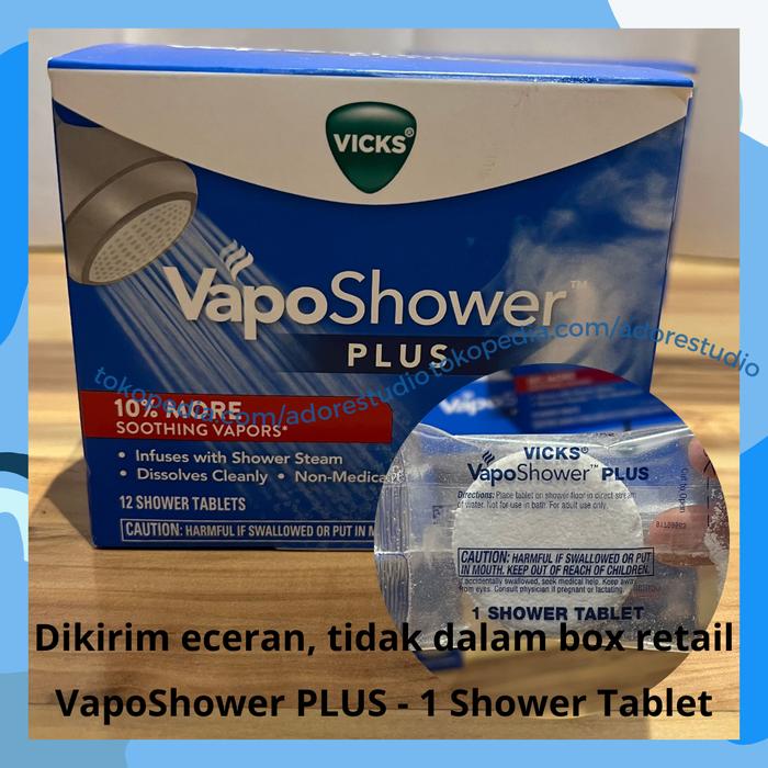 Jual Vicks VapoShower VapoShower PLUS Soothing Vapors - 100% Original ...