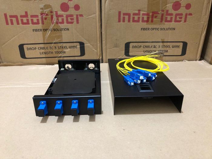 Jual Roset besi 4 core SC Singlemide / mini OTB 4 port SC singlemod lengkap - Jakarta Pusat ...