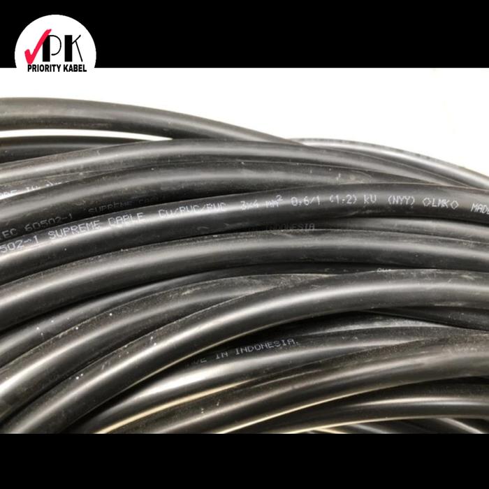 Jual Kabel Listrik Kawat Tanam Outdoor SUPREME NYY 3x4 3x4mm PER METER ...