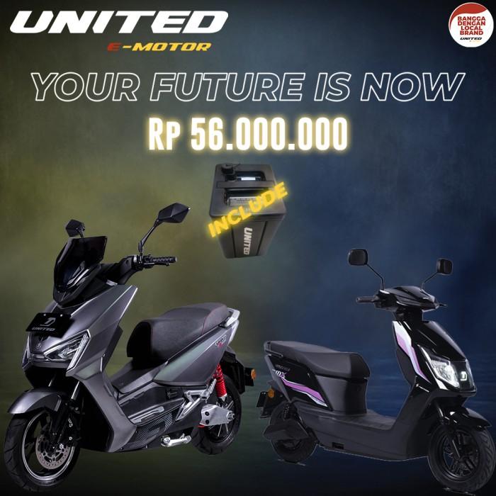 Jual Bundling Motor Listrik United TX1800 MX1200 Promo Electric Vehicle ...