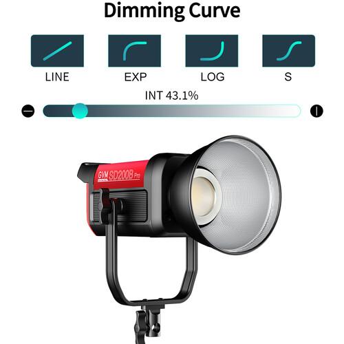Jual Gvm Pro Sd200b 200w Led Video Cob Spotlight Bi-color 2700 - 6800k ...
