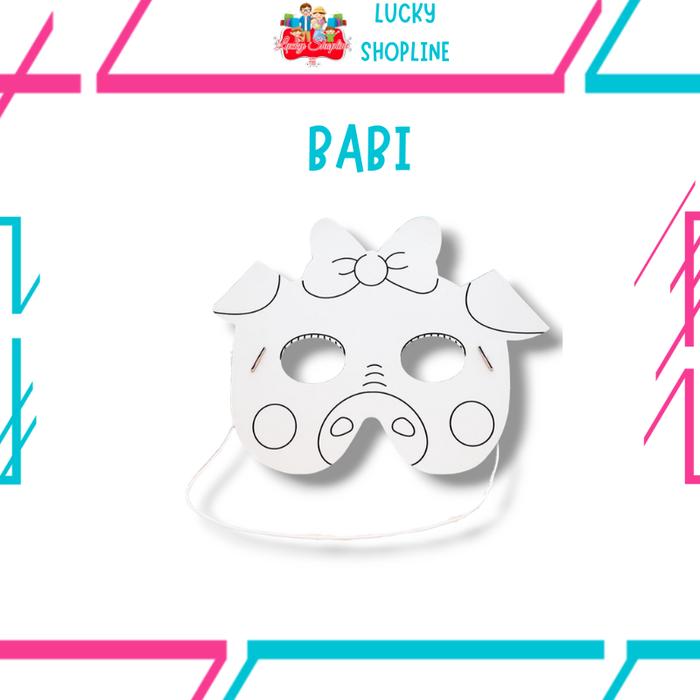 Jual [BIG SALE] Mainan Edukasi Anak DIY Mewarnai Topeng Binatang Kartun ...