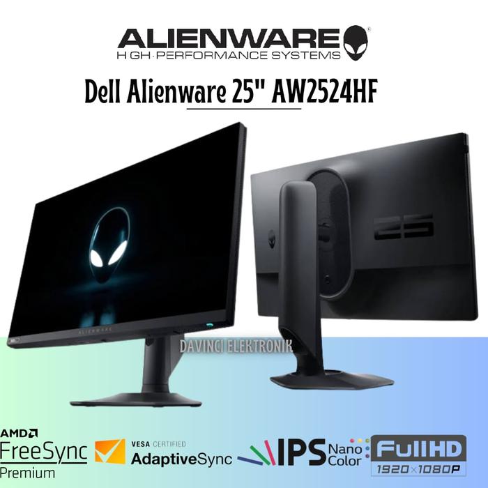 Jual DELL ALIENWARE MONITOR GAMING 25 500HZ IPS AMD FREESYNC 480 ...