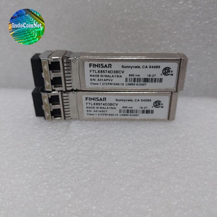 Jual Finisar FTLX8574D3BCV SFP+ 10GBASE-SR 850nm 300m Transceiver ...