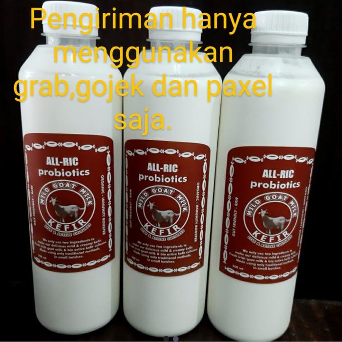 Jual kefir susu kambing organic/raw/sugarfree/probiotics 500ml siap ...