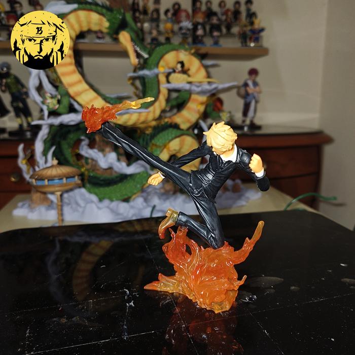 Jual (one piece) (box) action figure statue anime sanji tendangan api ...