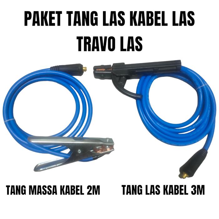 Jual PAKET TANG LAS KABEL LAS 5M + TANG MASSA KABEL LAS 2M TRAFO LAS SET - MASA 2M LAS 3M ...