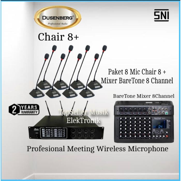 Promo Paket Mic Wireless Meja Podium Dusenberg CHAIR8 Conference ...