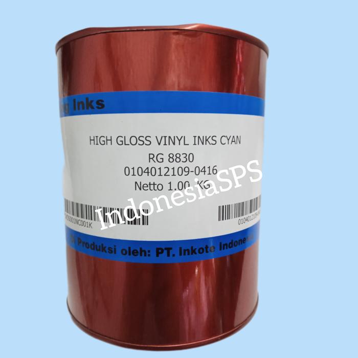 Jual Tinta Pvc sablon separasi Process Cyan RG 8830 Biru proses 1kg ...