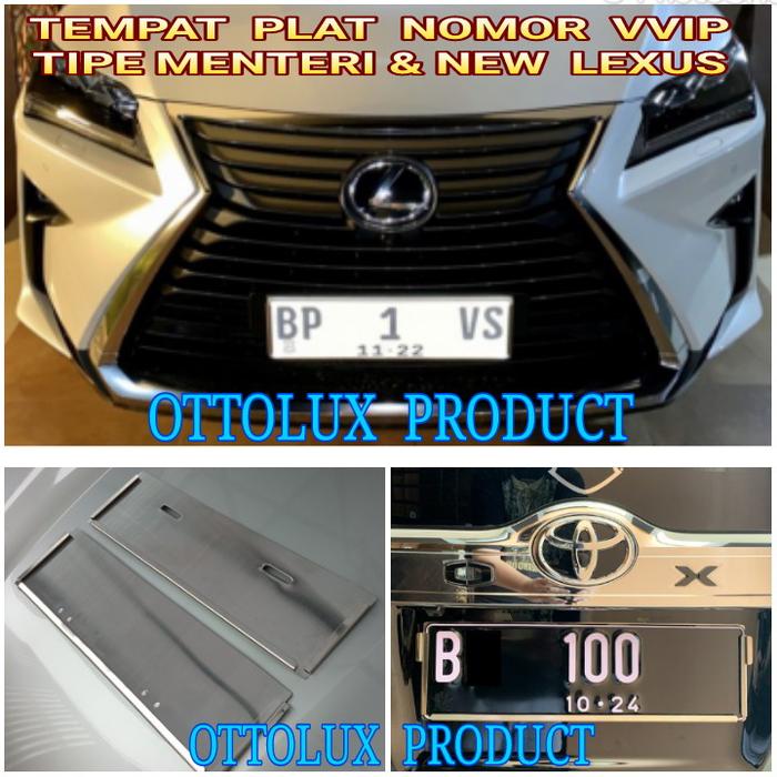 Jual Tempat plat nomor mobil Stainles Model VIP Pejabat Menteri Setneg ...