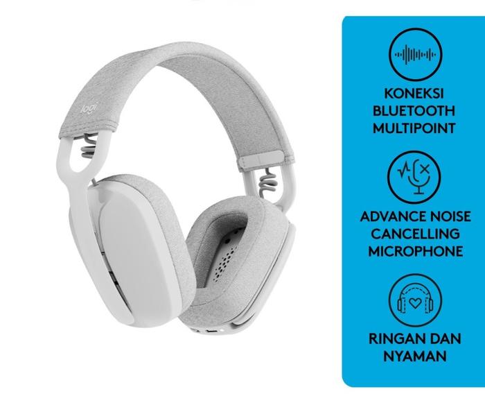 Jual Logitech Zone Vibe 100 Graphite Wireless Gaming Headset - Putih ...