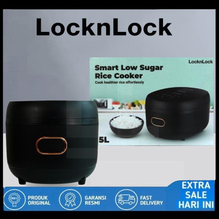Jual RICE COOKER LOW SUGAR LOCKNLOCK/LOCK N LOCK/ EJR354BLK - 5 Liter ...