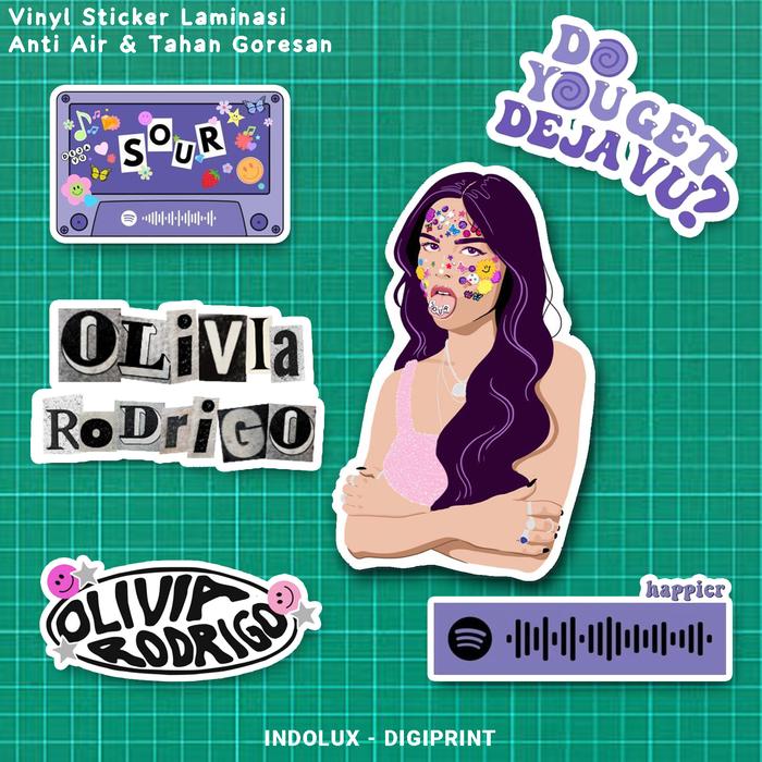 Jual Sticker Pack Olivia Rodrigo Music Stiker A6 Anti Air (6pcs) - Kab ...